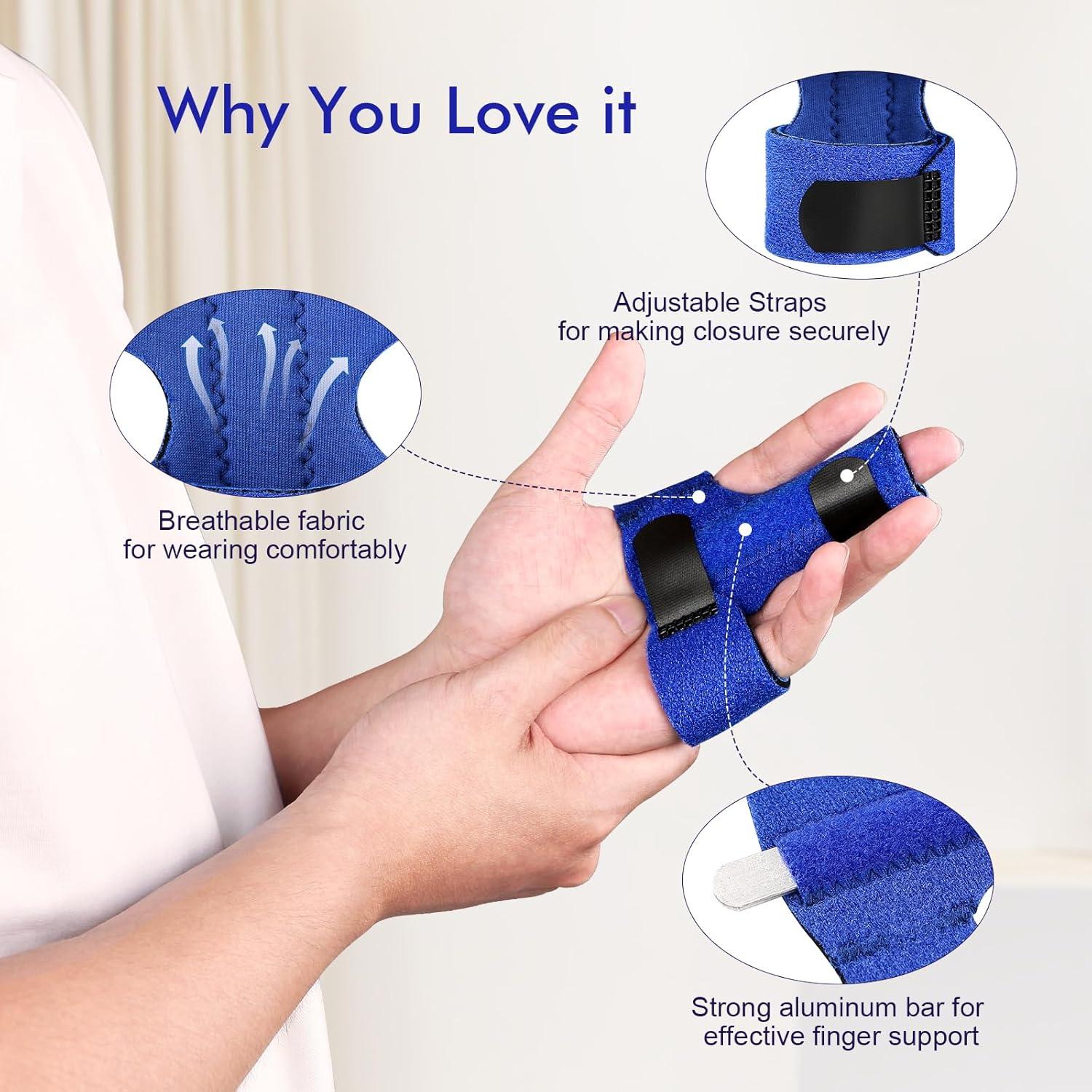 Finger Brace for Arthritis & Tendon Injury - Trigger Finger Splint for ...