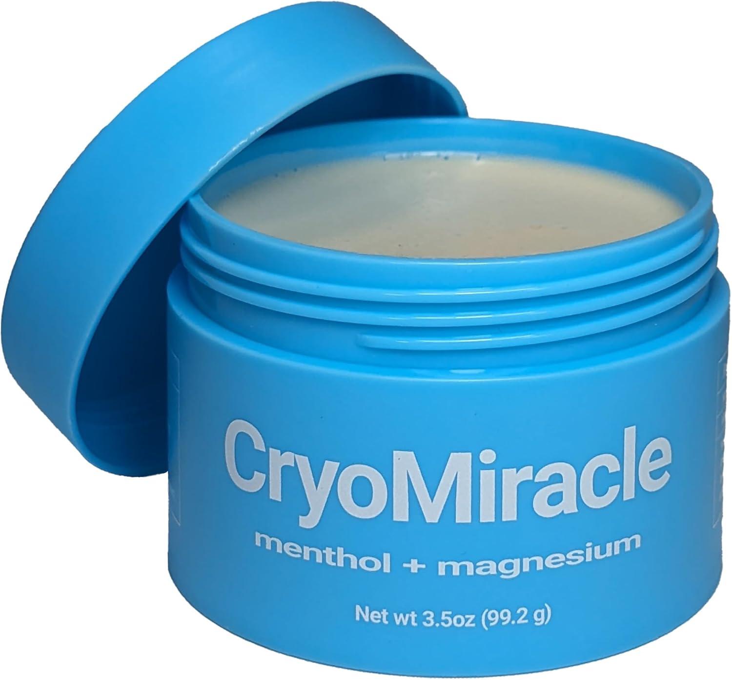 Menthol + Magnesium Cream - Cooling Relief for Sore Muscles | Fast ...