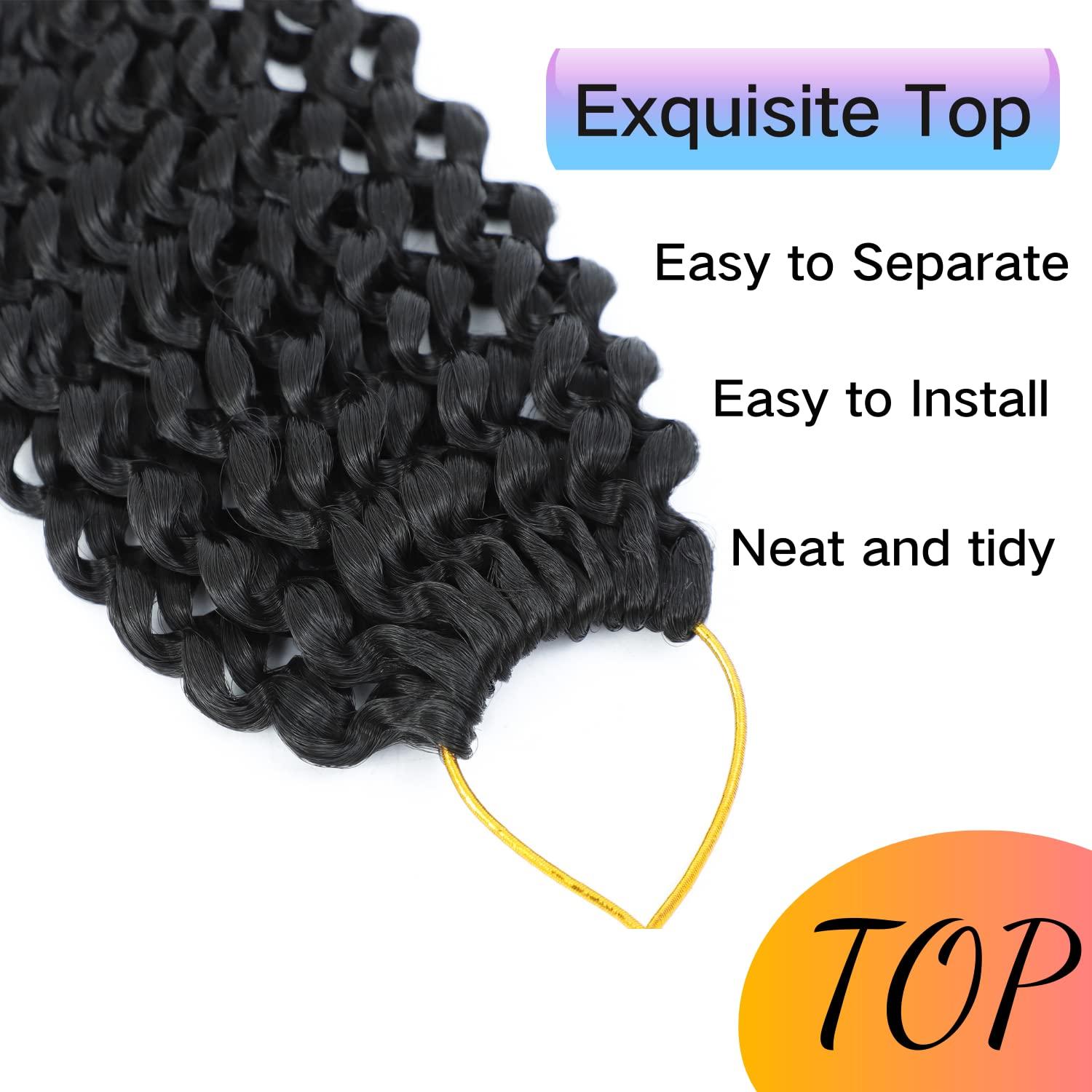 Passion Twist Hair 12 Inch Water Wave Crochet for Black Women - 8 Packs ...