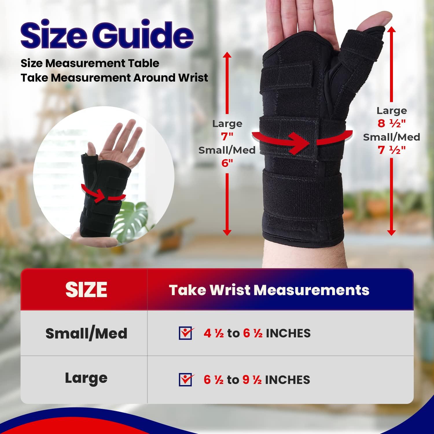 Thumb Spica Splint Wrist Brace - Support for Sprains, Tendinosis, De ...