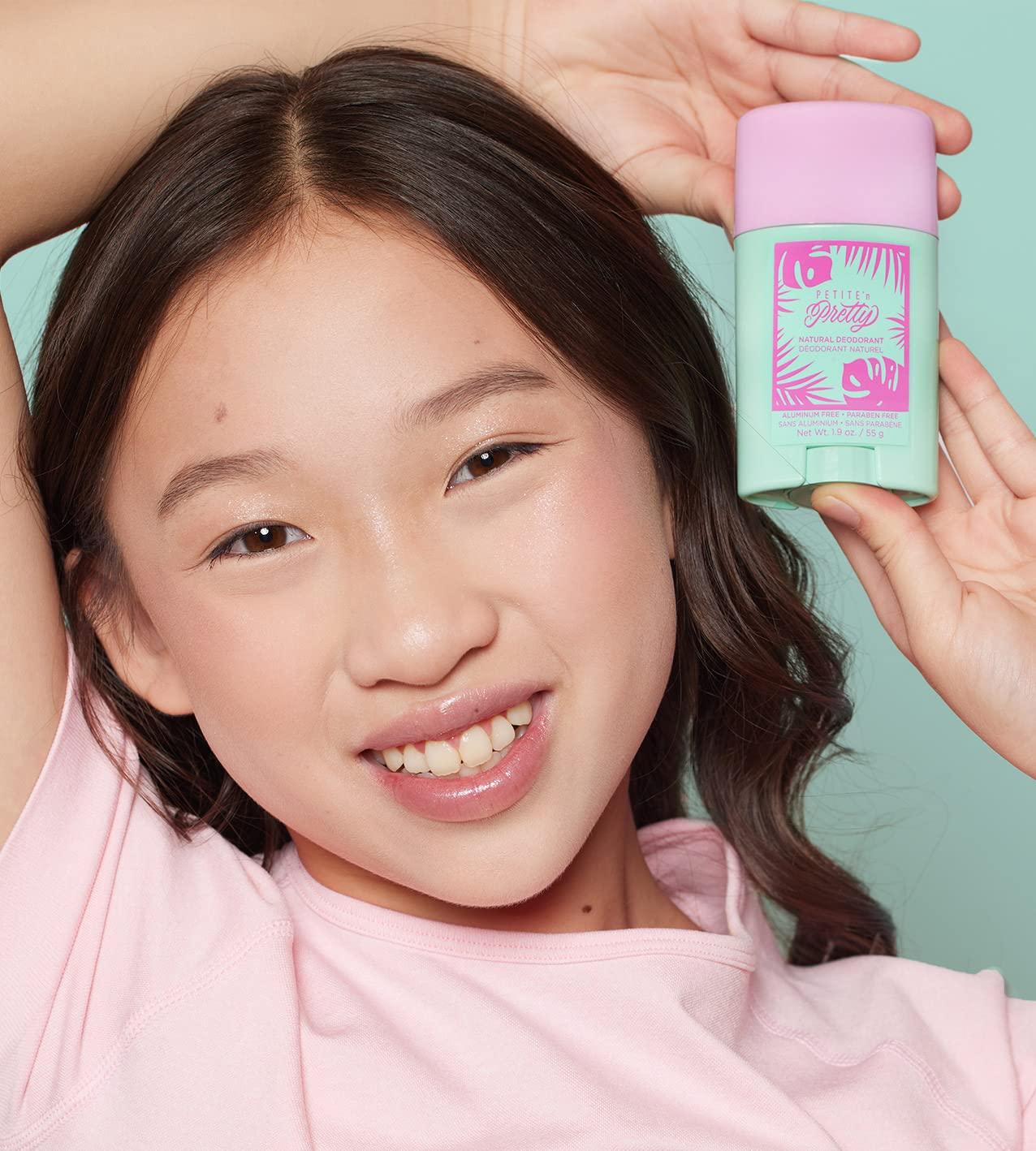 Petite 'n Pretty 2-Pack Natural Deodorant for Kids, Tweens & Teens ...