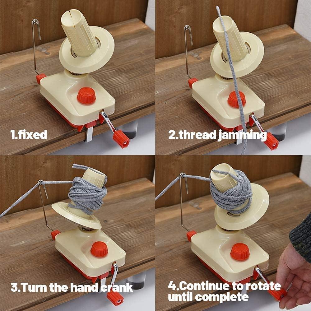 Yarn Winder - Hand Operated Knitting Wool Ball Winder with Swift Table ...