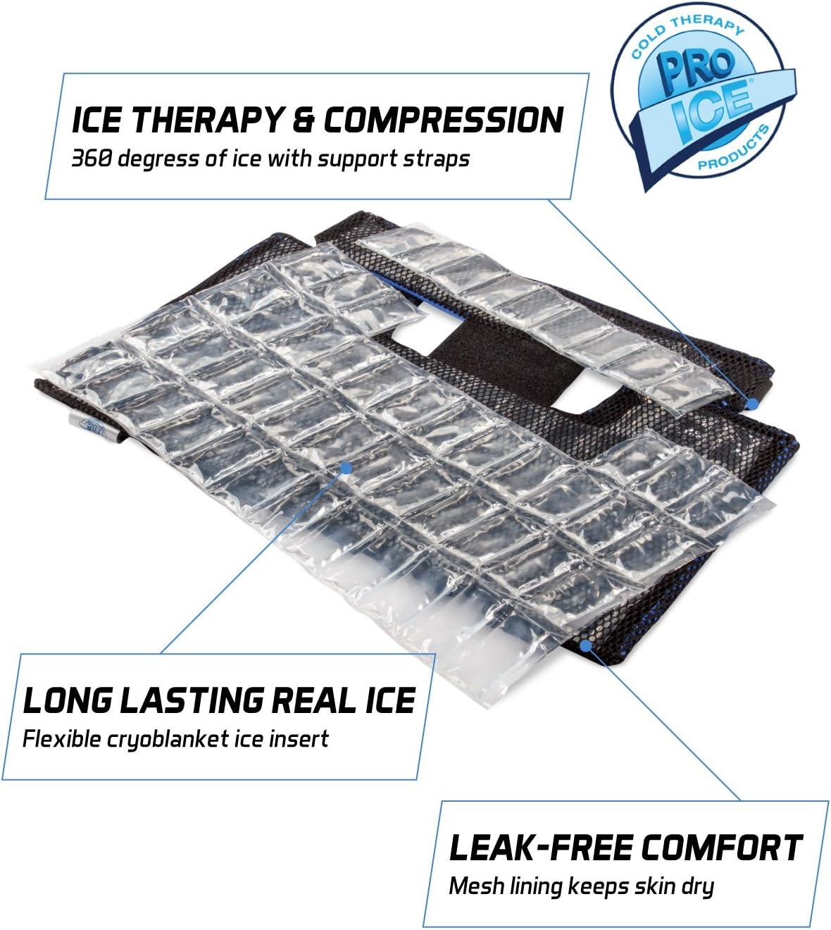 Pro Ice Scapula/Cervical Cold Ice Wrap with Inserts - Fast Pain Relief ...