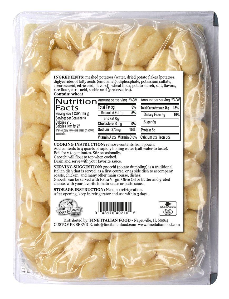 Mantova Authentic Italian Potato Gnocchi 1 lb Pack (Pack of 6 ...