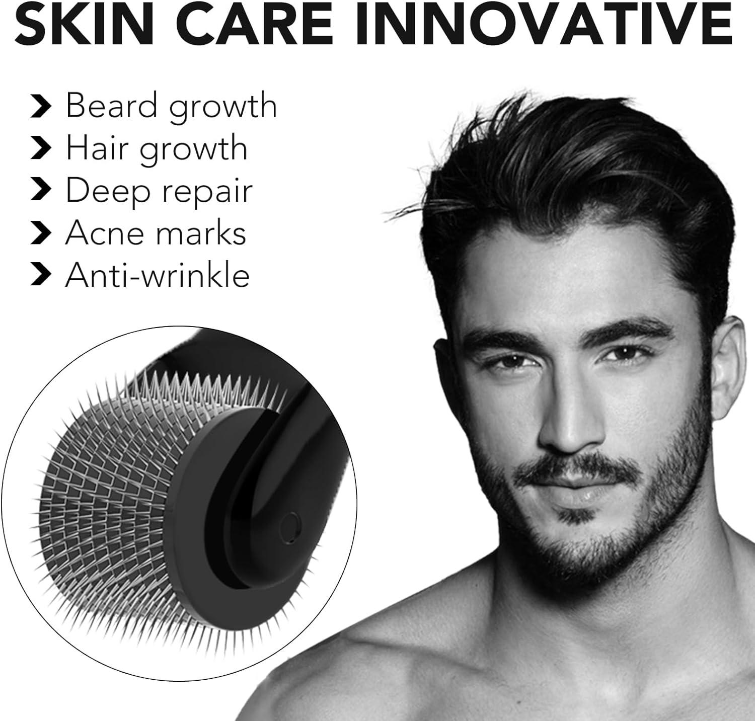 Dr.roller Beard Growth Roller - 540 0.5mm Titanium Micro Needles for ...