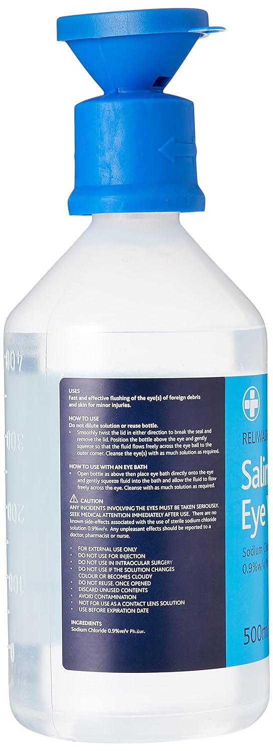 Reliwash 2990 Eyewash Bottle 500 mL with Eye Cap | Top Quality Eye Care ...