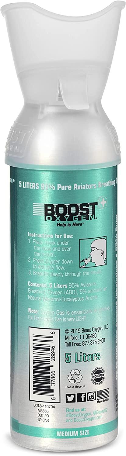 Boost Oxygen 5-Liter Natural Canister 3-Pack for High Altitudes ...