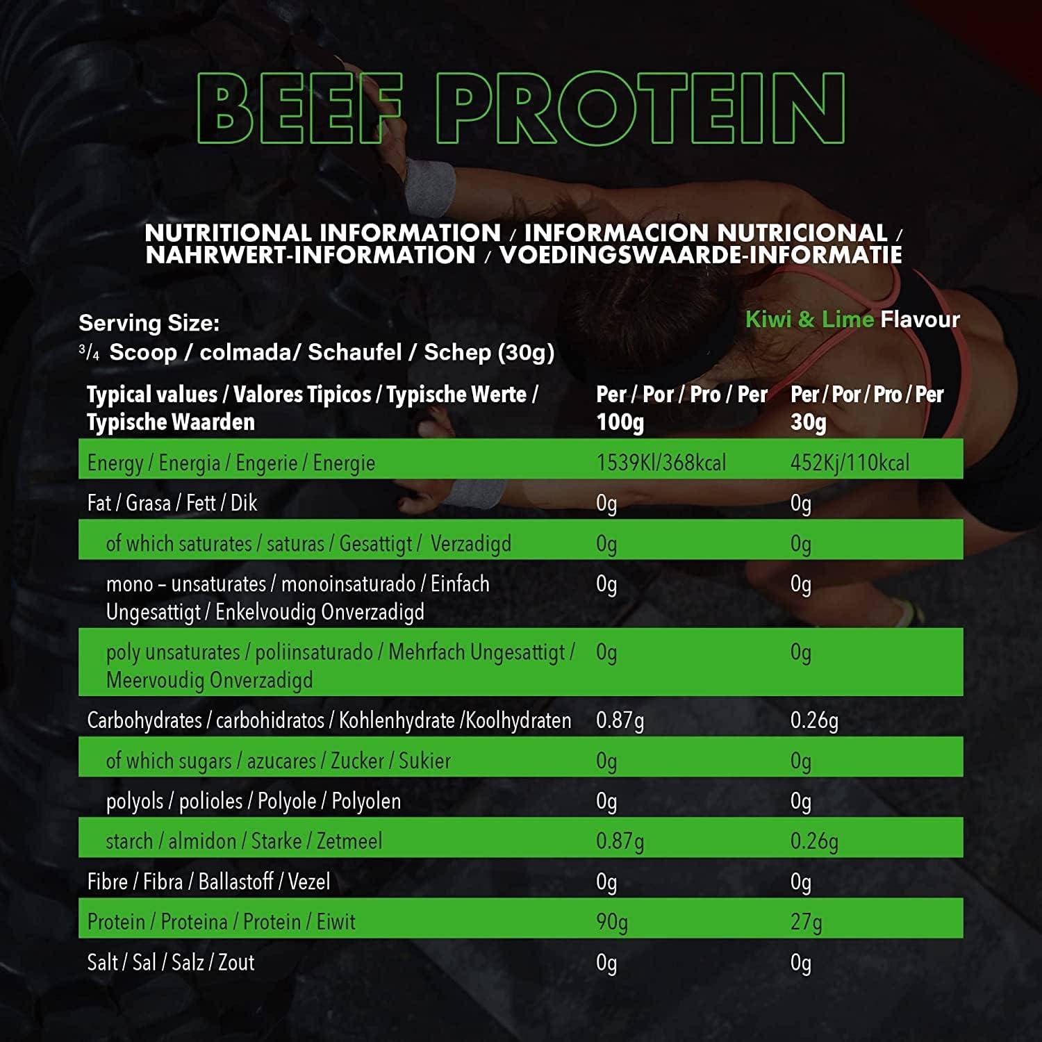 Nxt Beef Protein Isolate 540g High Protein Powder With Natural Amino