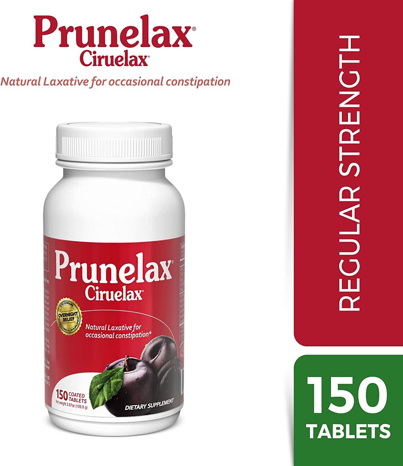 Prunelax Ciruelax Natural Laxative 150 Tablets - Effective Relief for ...