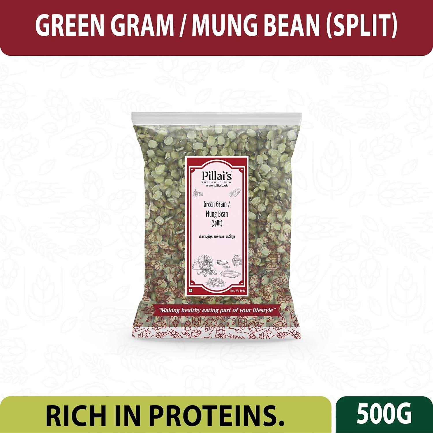 Pillai's Green Gram/Mung Bean (Split) - 250 grams | Buy Now with Express International Delivery ...