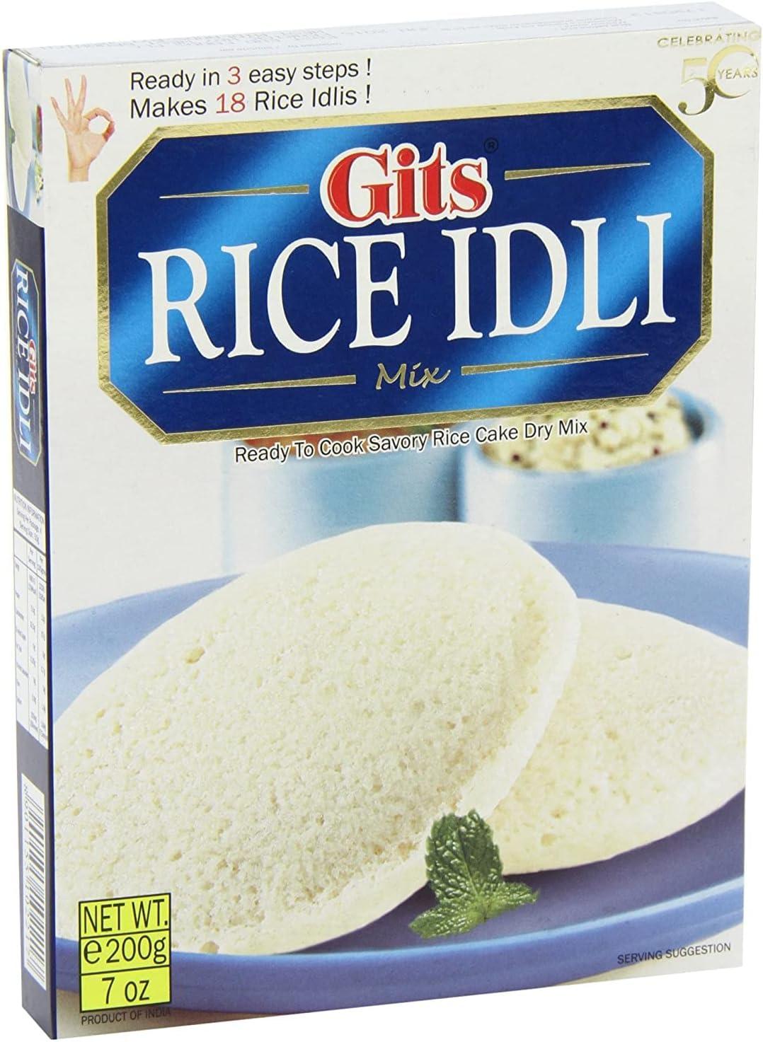 Gits Rice Idli Instant Breakfast Mix 200g - Made From Fermented Batter ...