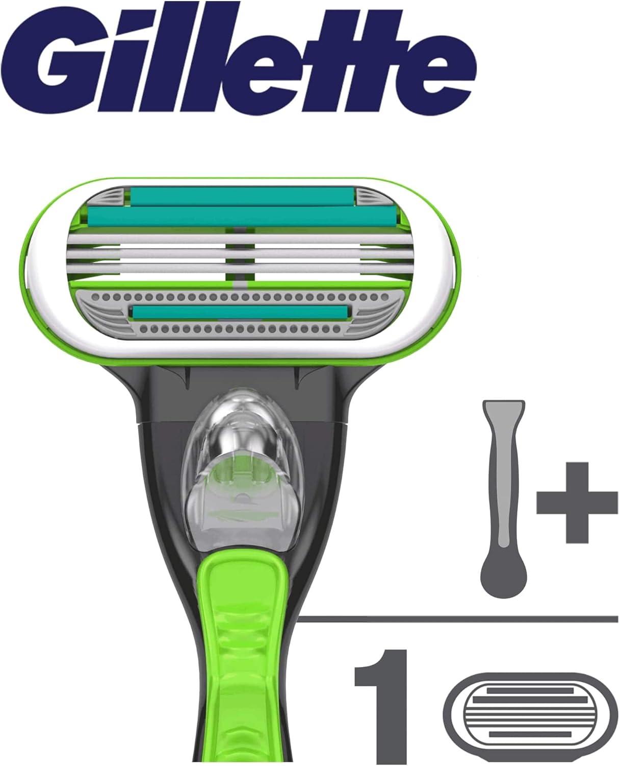 Buy Gillette Body Razor for Men | 3-Layer Blade + 1 Extra Blade ...