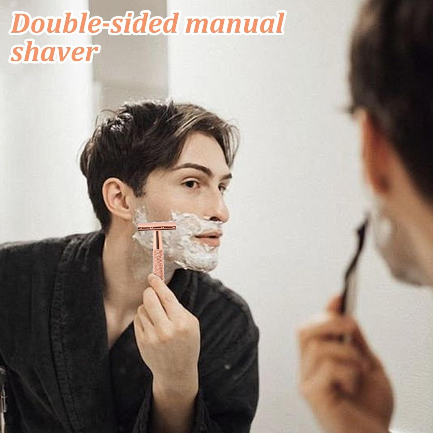 Buy Safety Double Edge Stainless Steel Razors for Men - Close Smooth ...