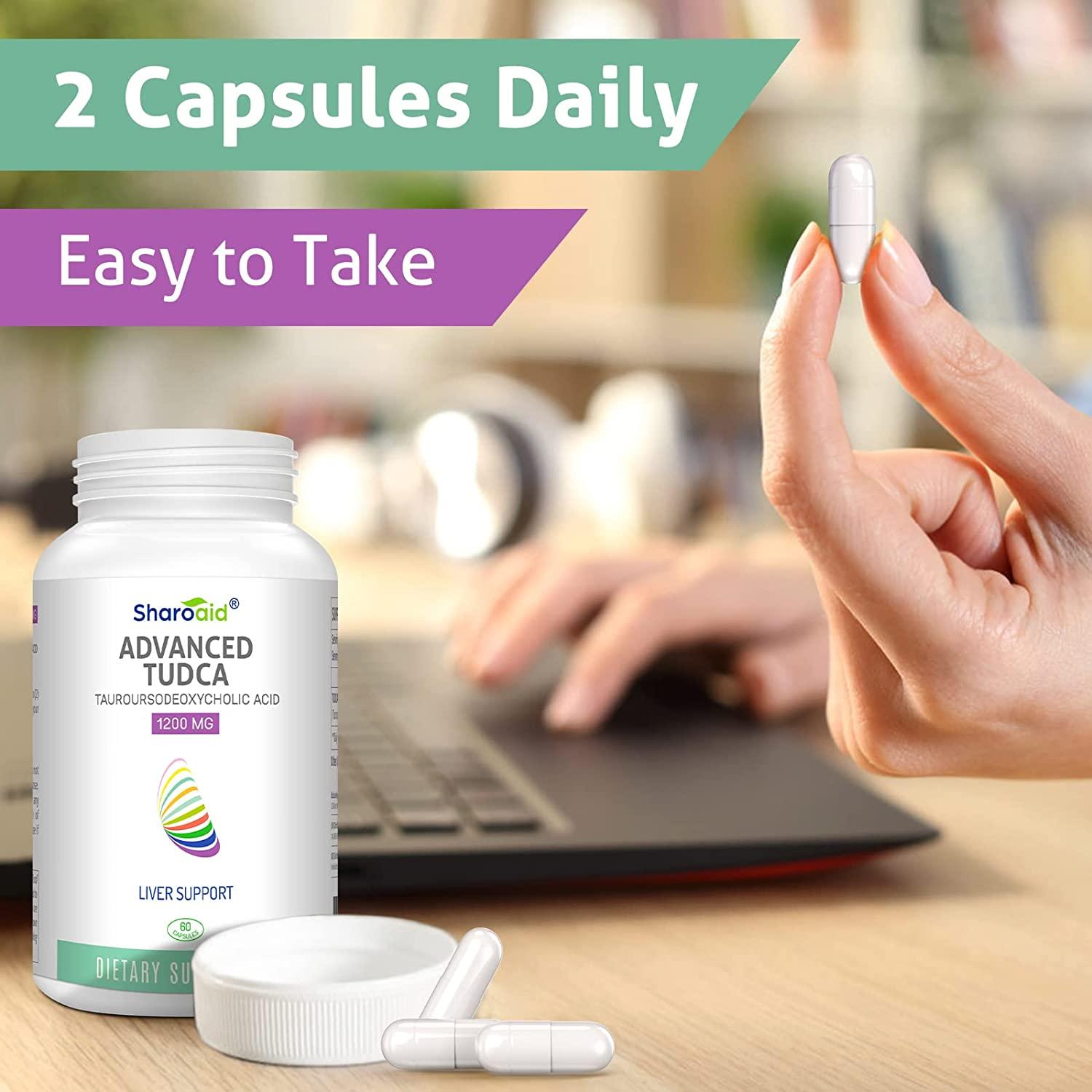 TUDCA Liver Support 1200mg Vegan Capsules - 60 Count - Third Party ...