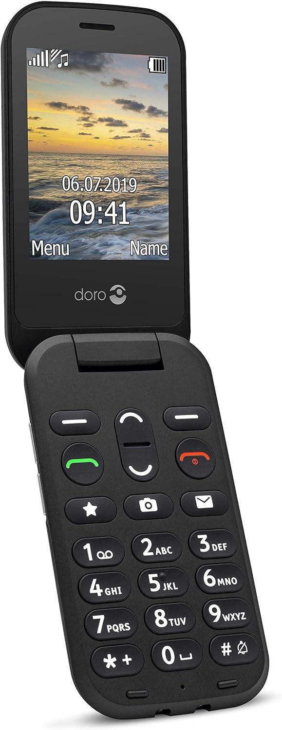Doro 6040 Unlocked 2G Dual SIM Clamshell Big Button Mobile Phone for ...