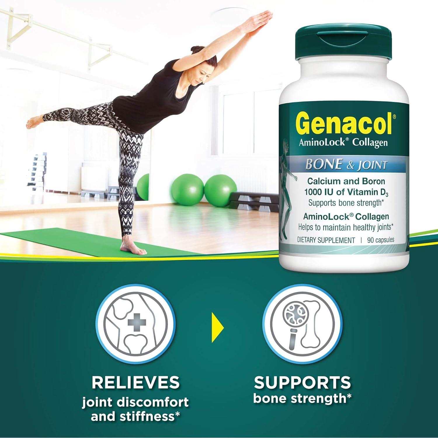 Genacol Collagen & Calcium with Boron, Magnesium, Vitamin D3 - Bone Health & Joint Support - 90 ...