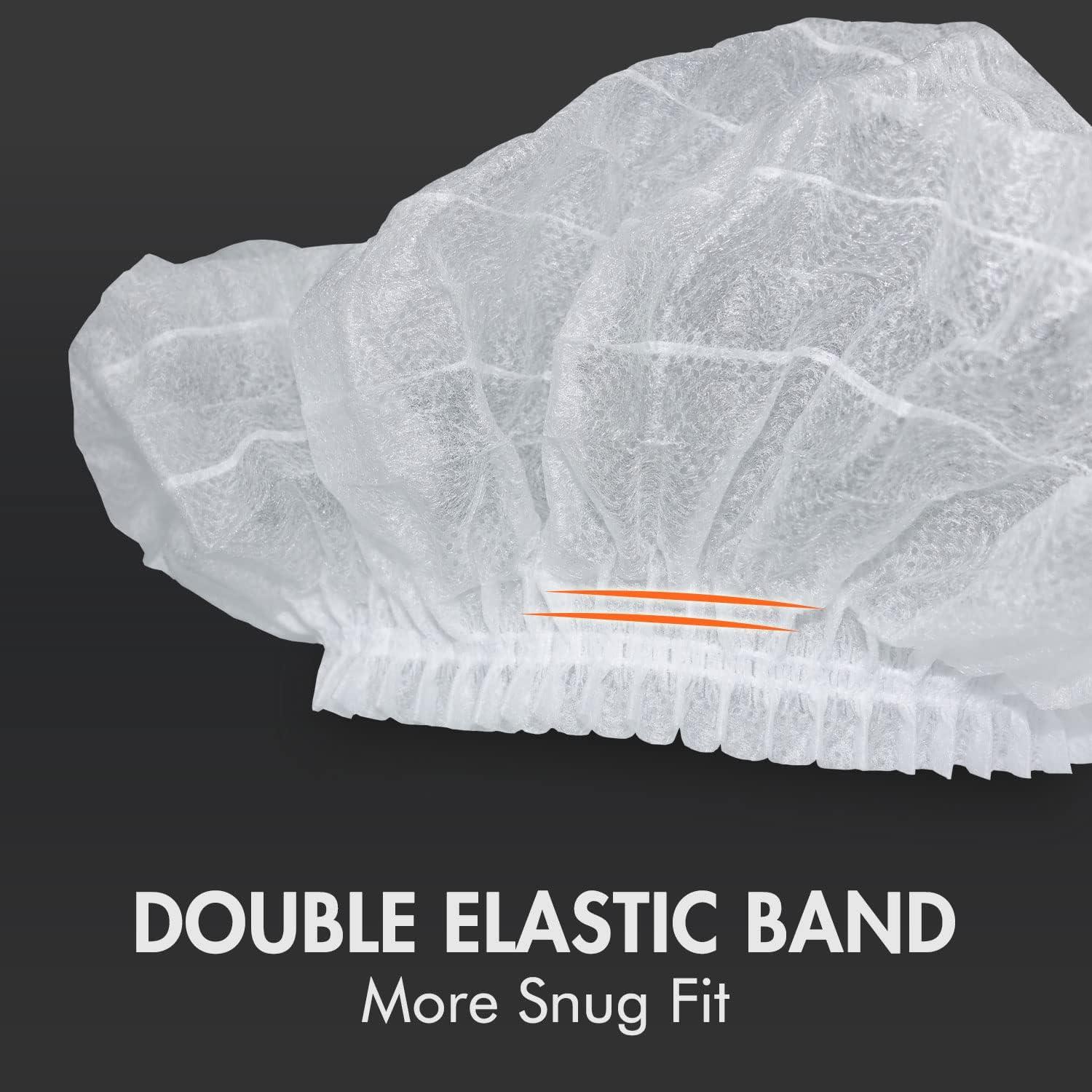 2X Heavy Duty Hair Nets - 100 Pack Disposable Bouffant Caps for Women ...