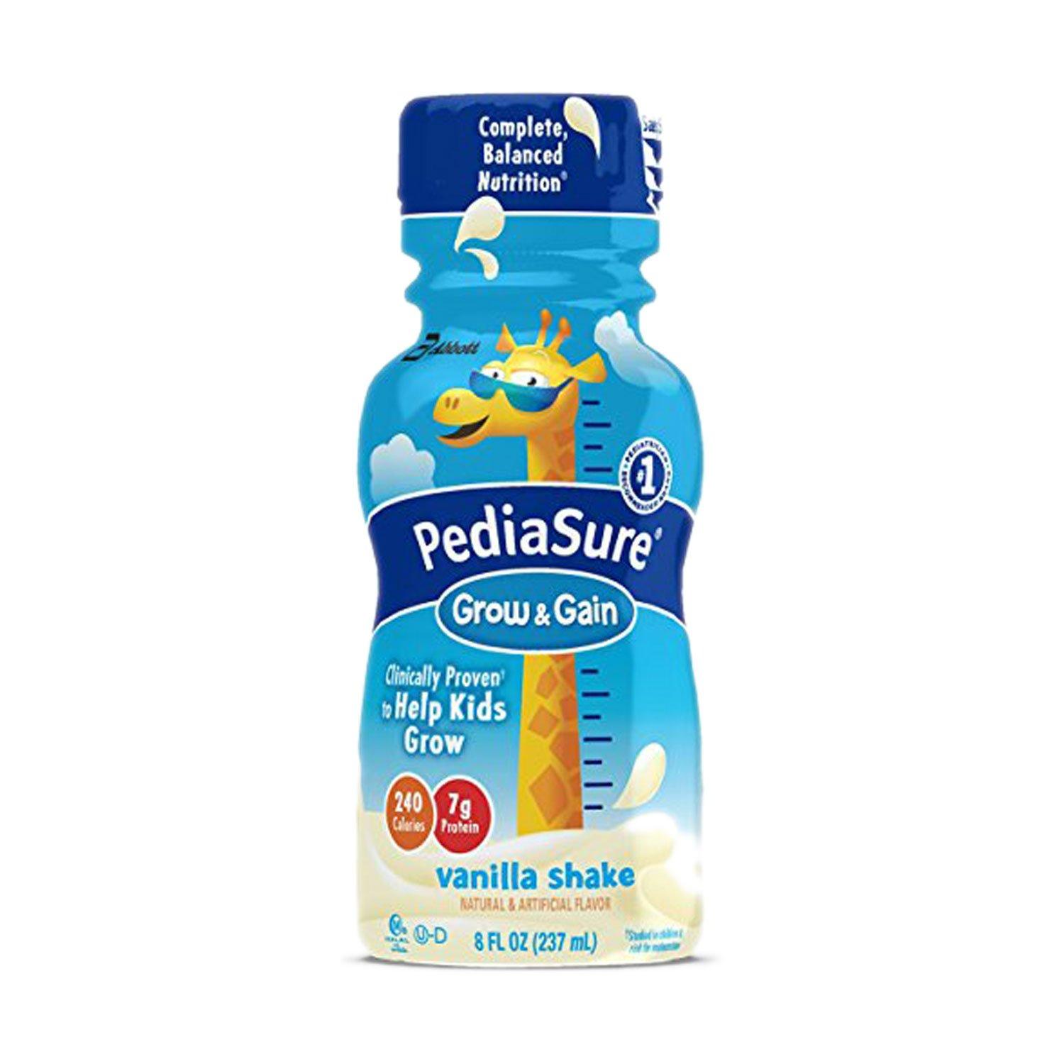 PediaSure Grow & Gain Nutrition Shake For Kids Vanilla 8 fl oz (Pack of ...