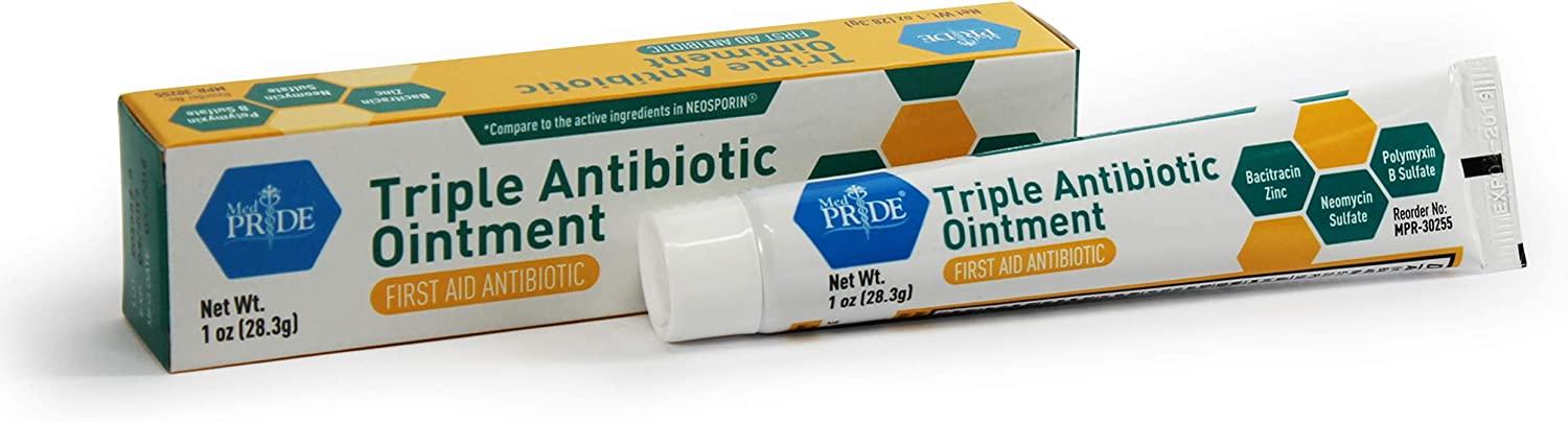 Medpride Triple Antibiotic Ointment 1 oz 4-Pack | Effective 24-Hour ...
