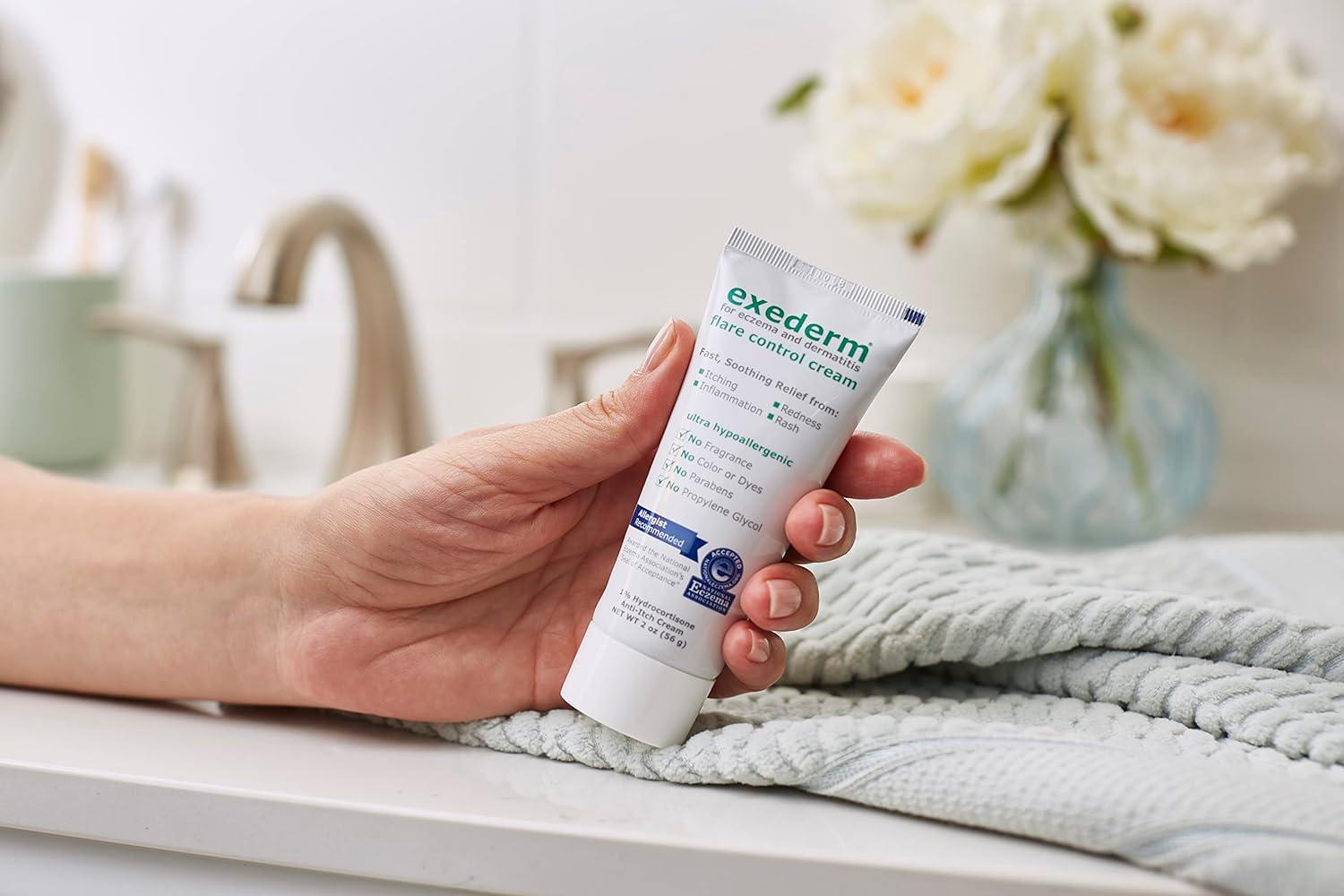 Exederm Flare Control Cream for Eczema & Dermatitis - 2oz (Pack of 1 ...