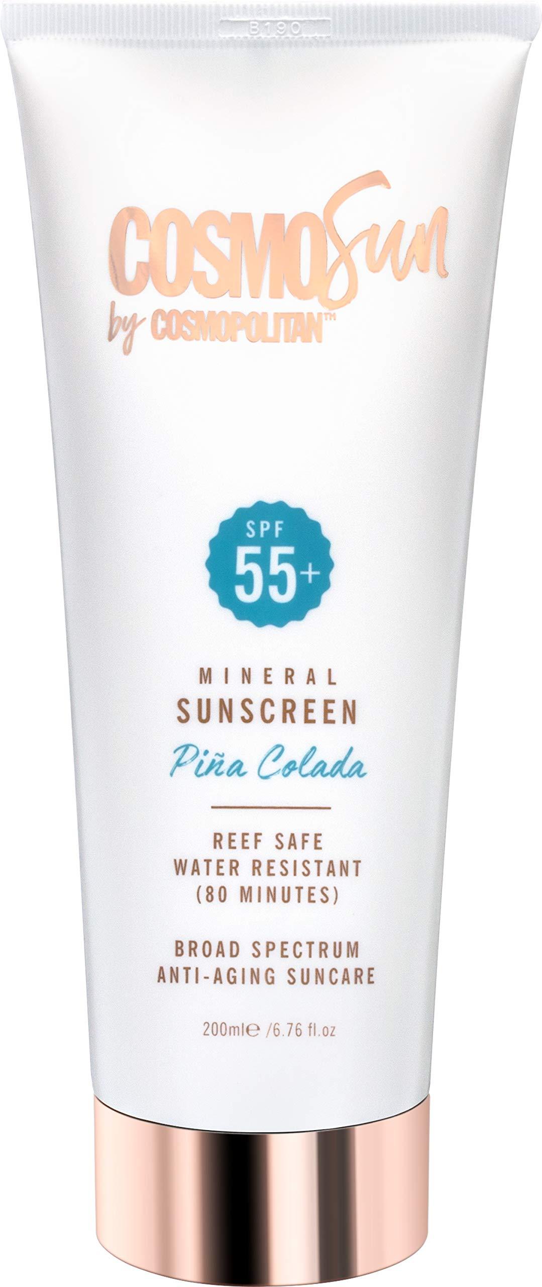 CosmoSun SPF 55+ Mineral Sunscreen by Cosmopolitan - Broad Spectrum ...
