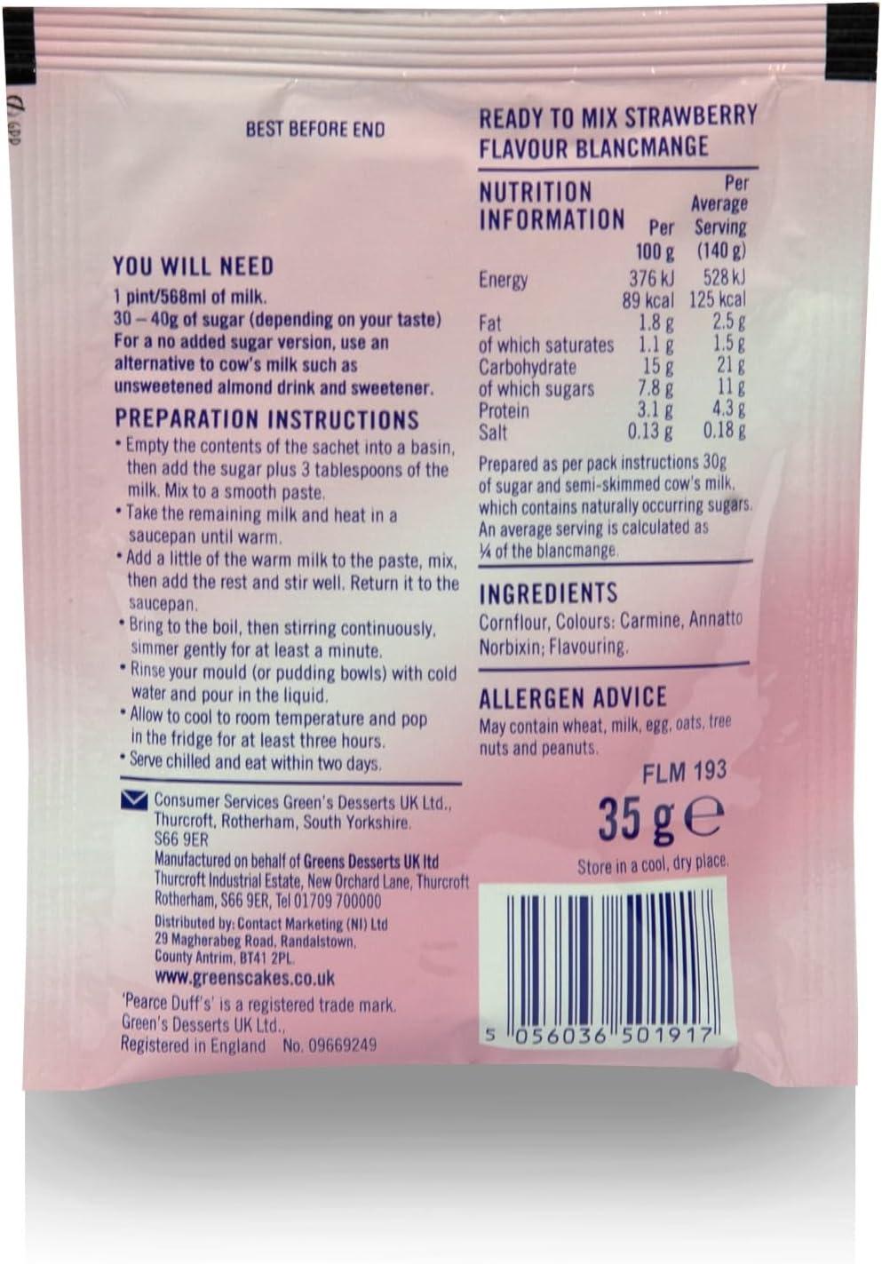 Pearce Duff's Strawberry Blancmange 6x35g | Buy Now with Express ...