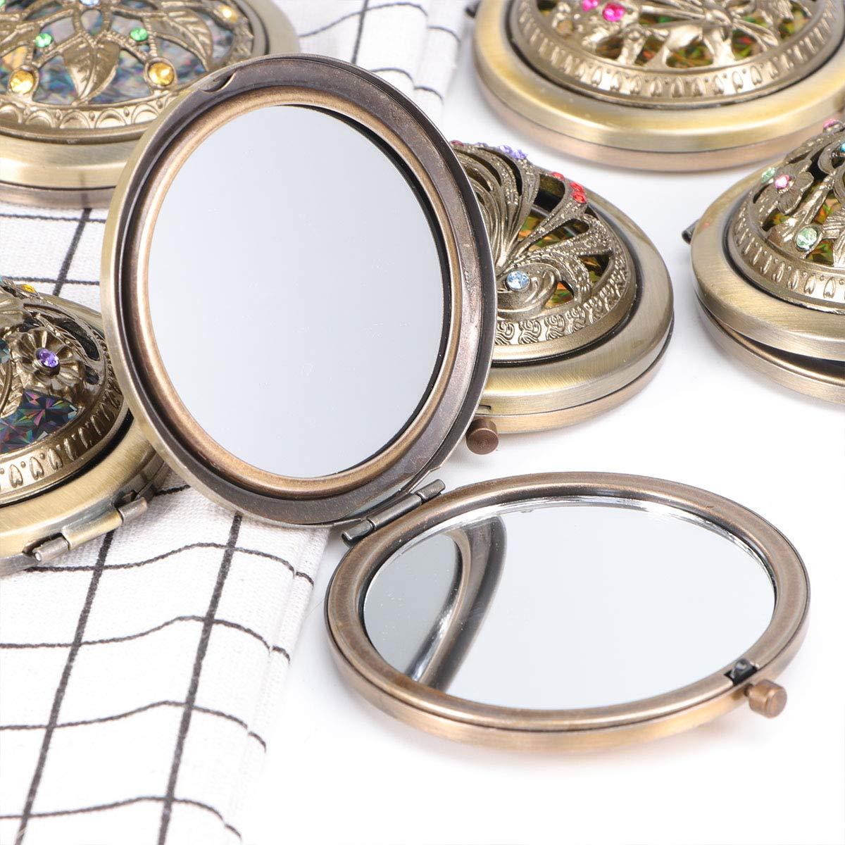 Tinksky Double-sided Folding Compact Makeup Mirror - Random Style | Buy ...