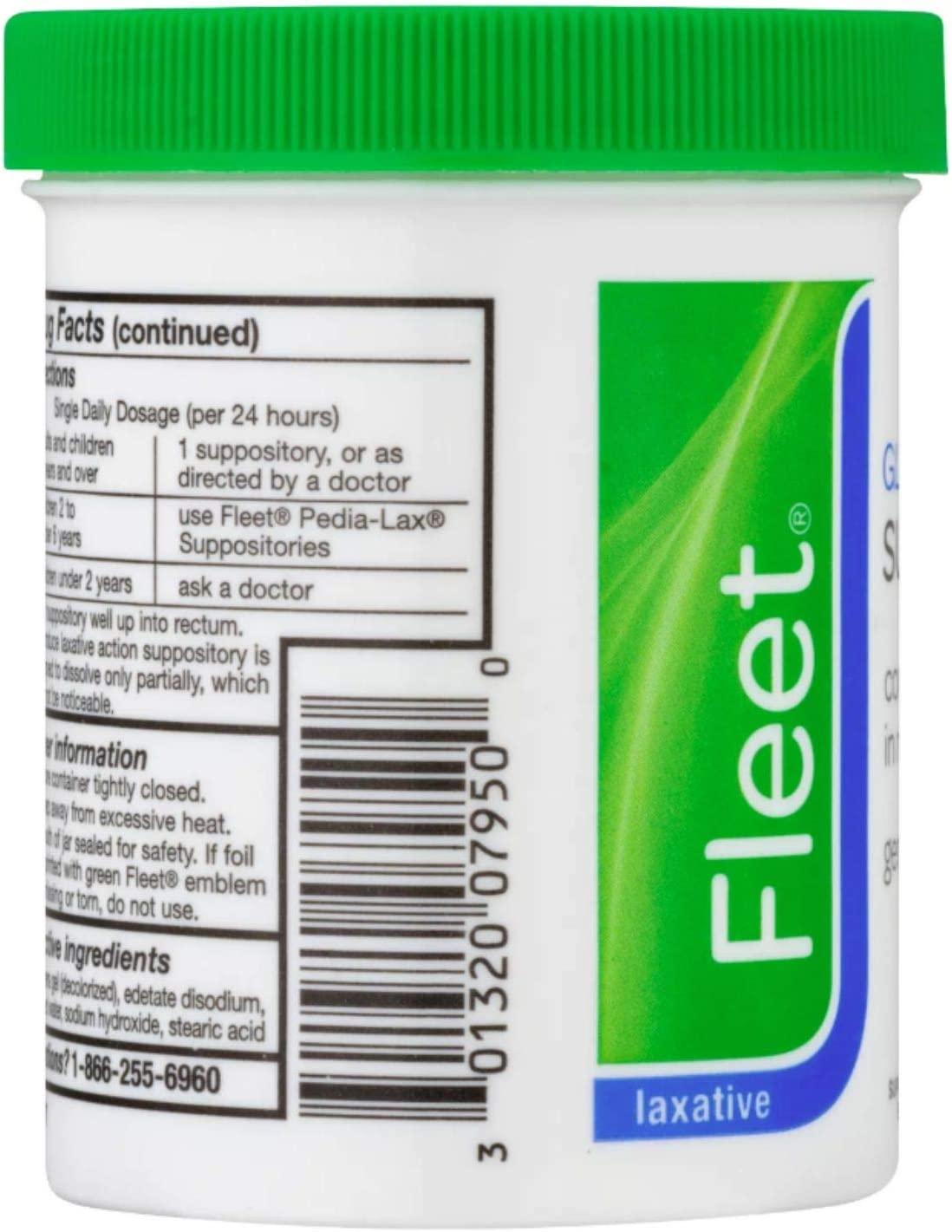 Fleet Glycerin Suppositories 50 ct (1-Pack) - Fast Relief for ...