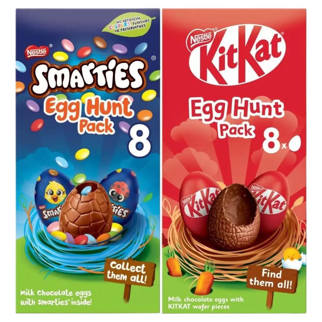 Easter Egg Bundle With Smarties Milk Chocolate Easter Egg Hunt Carton ...