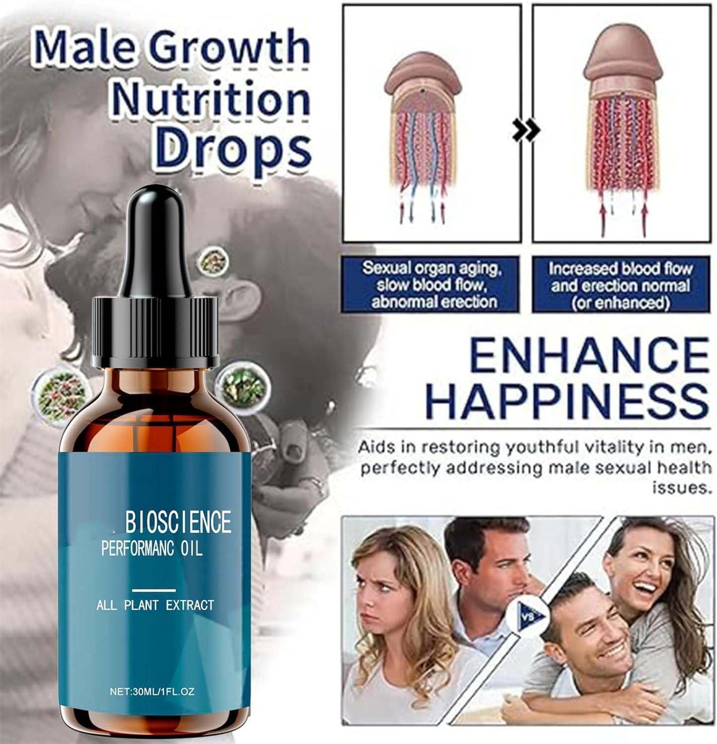 RevitaHepa Performance Oil for Men - Nutritional Growth Drops (3PC ...
