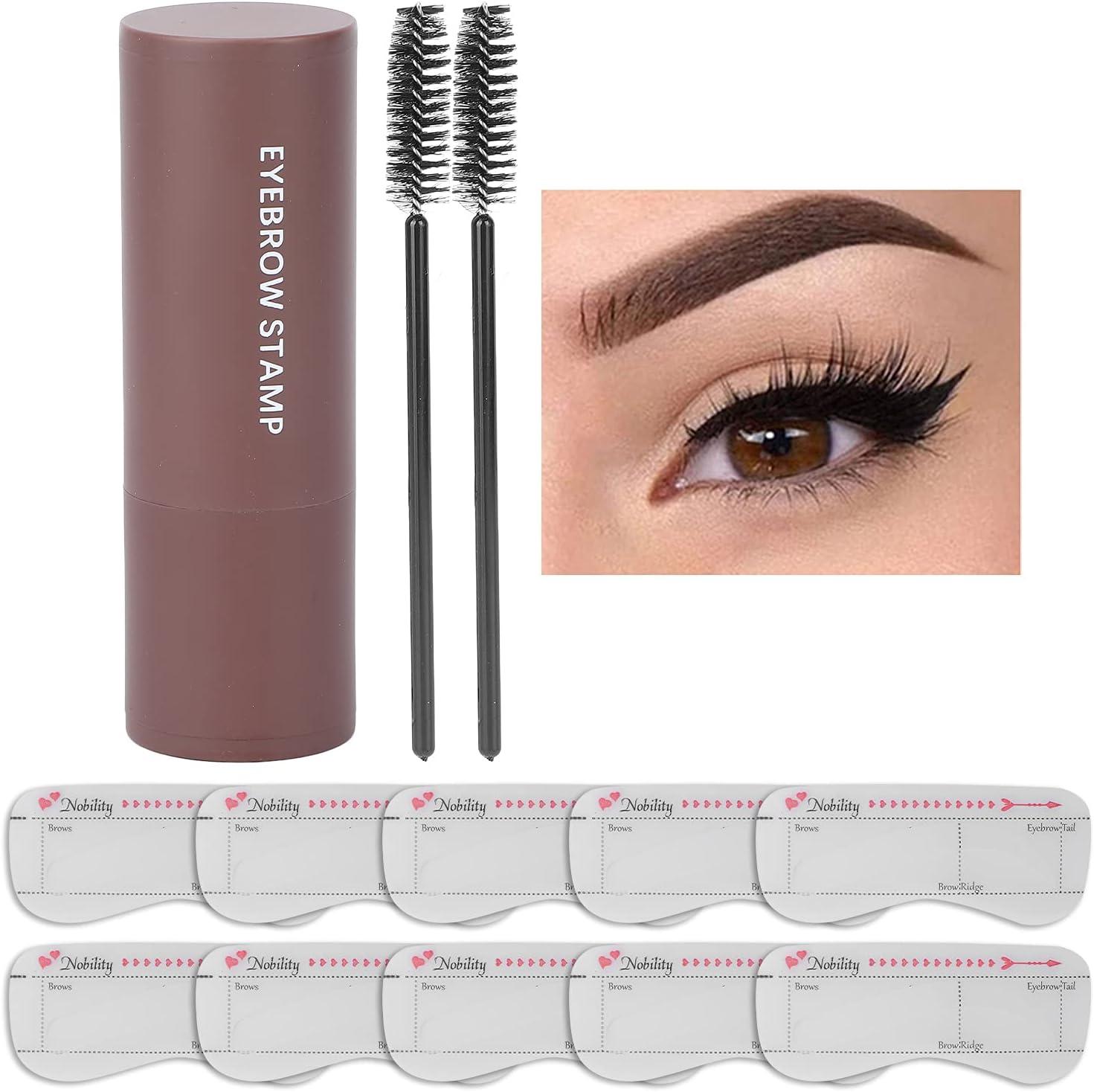 Eyebrow Stamp Kit Long Lasting Waterproof Eyebrow Powder Set Brow Stamp ...