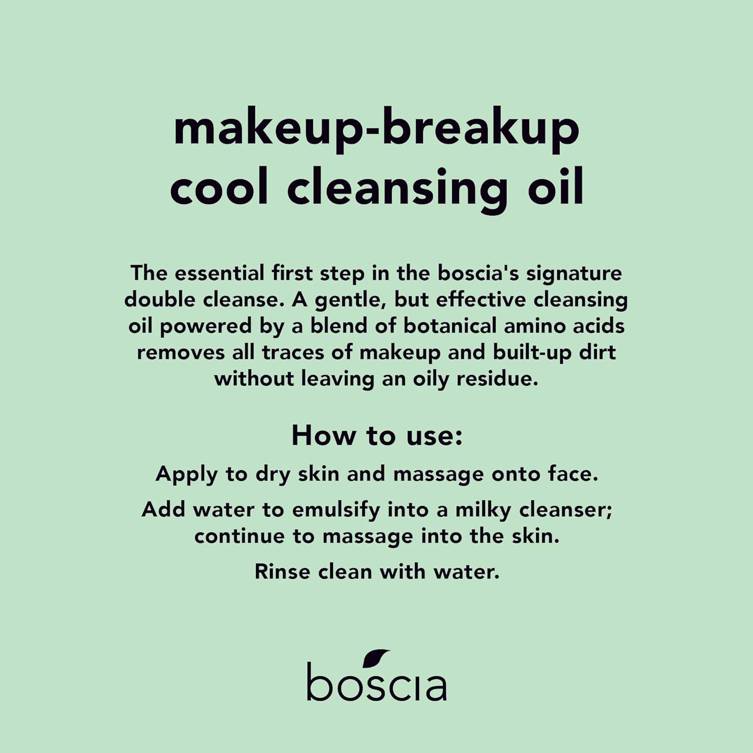 Boscia Makeup-Breakup Cool Cleansing Oil Green 150ml - Gentle Makeup ...