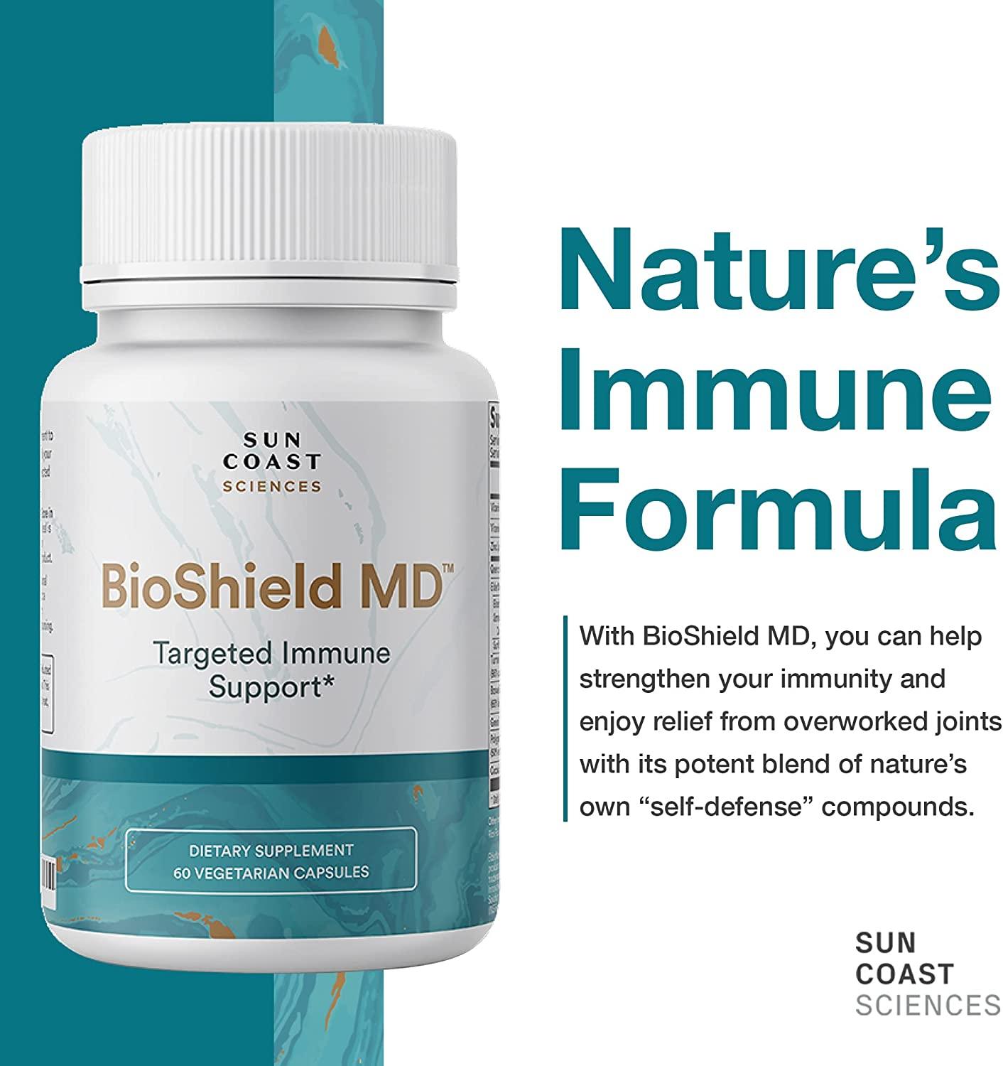 Sun Coast Sciences BioShield MD - Immunity Support with Vitamin C, D ...