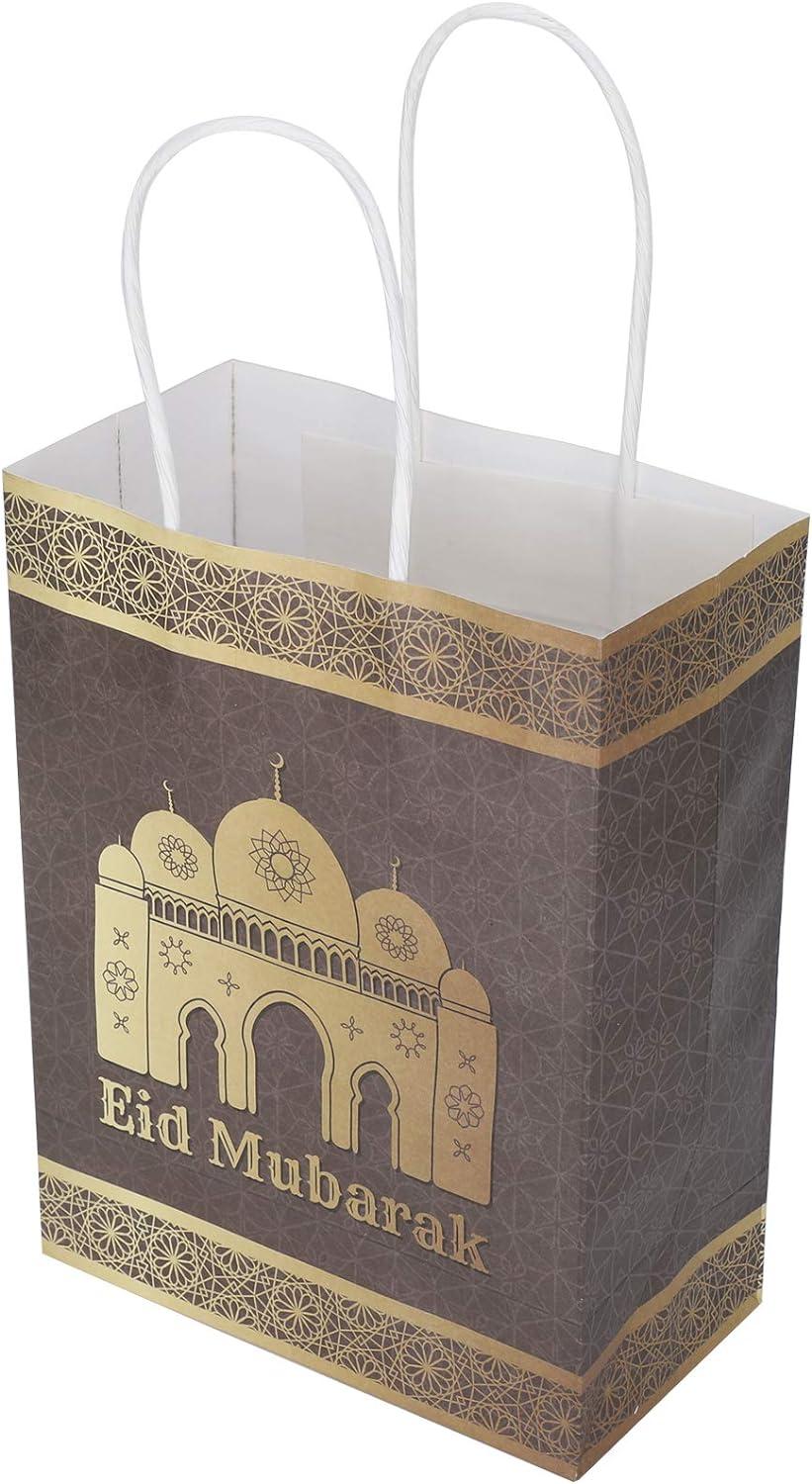 Ramadan Gift Bag Mubarak Sign Design Paper Bag with Paper for Festival ...