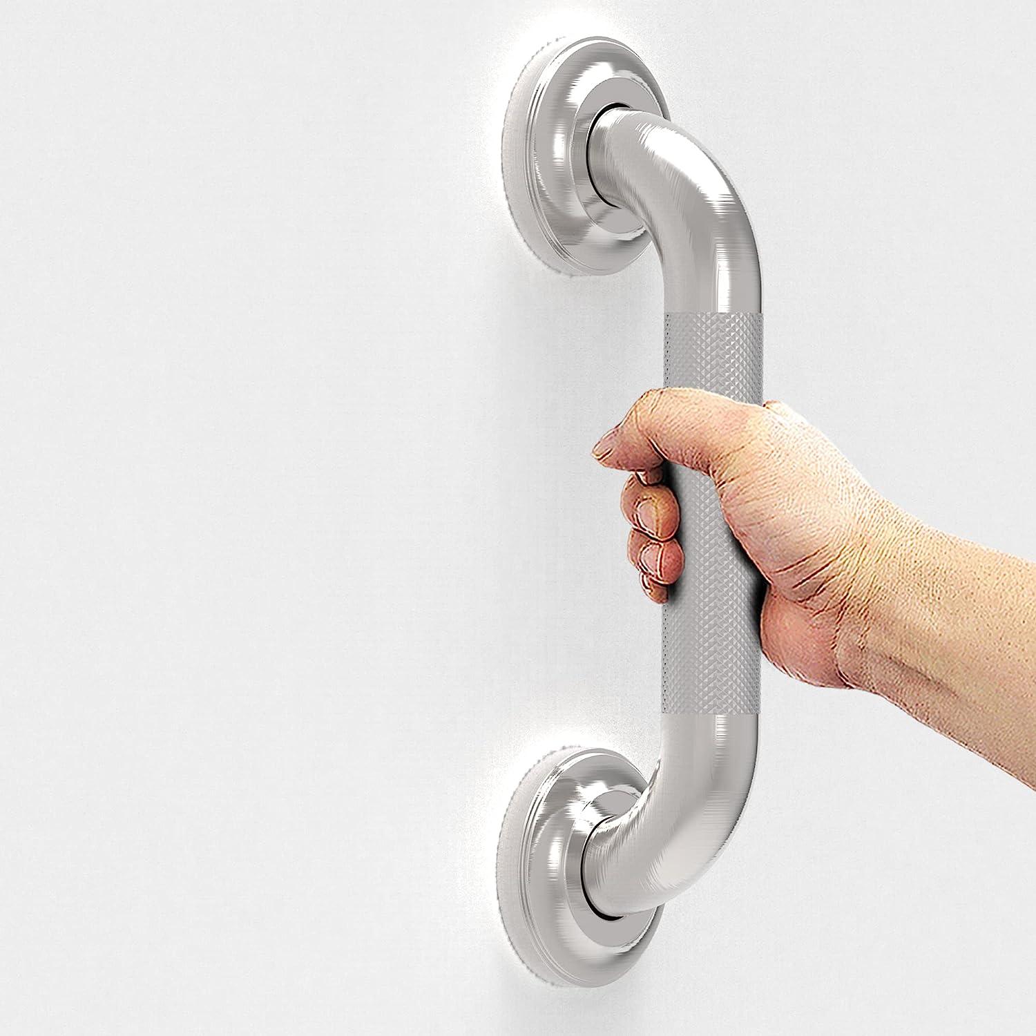 AquaChase 1-1/4 Knurled Grab Bar - ADA Compliant Bath Safety Handrail ...