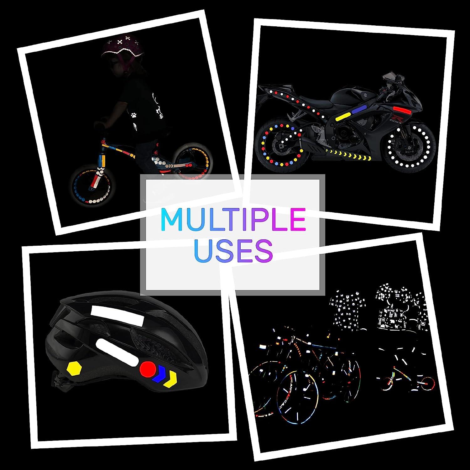 67pcs Blue Reflective Stickers Kit | Self-Adhesive Bike Decals for ...