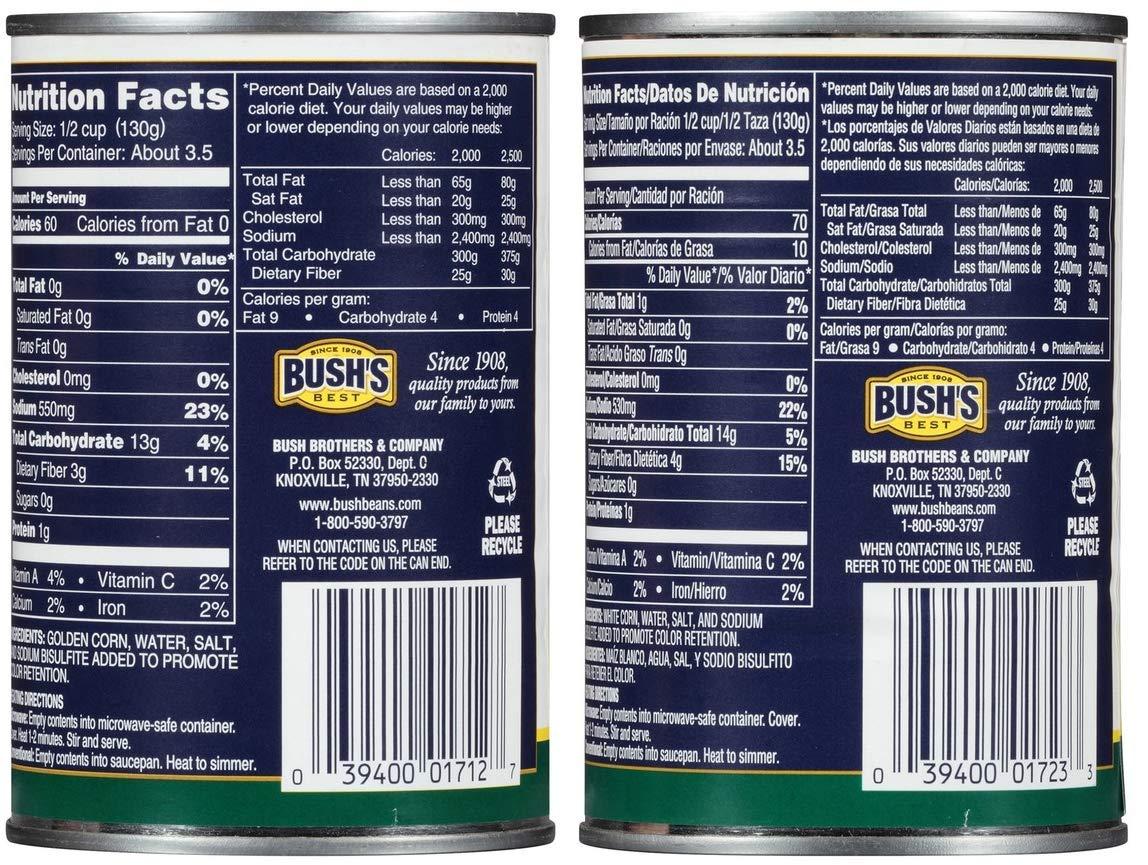 Bush's Best Baked Beans Variety Pack: Golden & White Hominy Beans - 1 ...