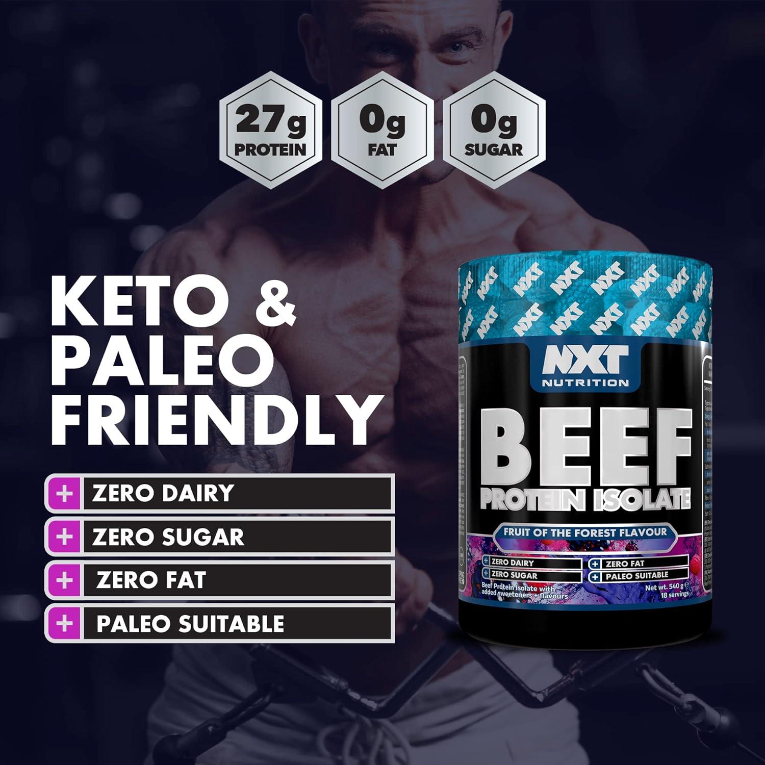 NXT Beef Protein Isolate 540g | High Protein Powder with Natural Amino ...