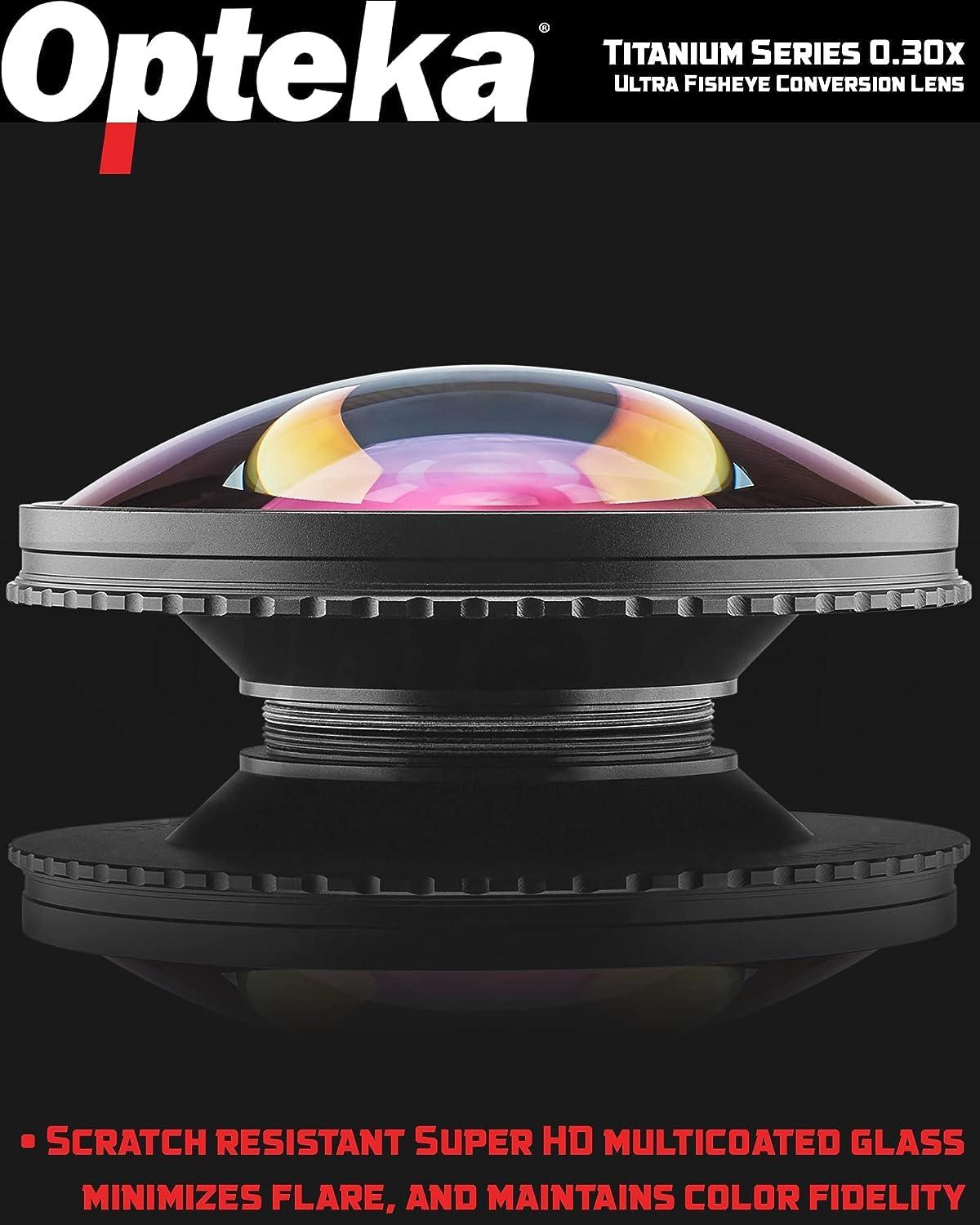 Opteka OPT-SC67FE Titanium Series 0.3X HD Ultra Fisheye Lens | 67mm ...