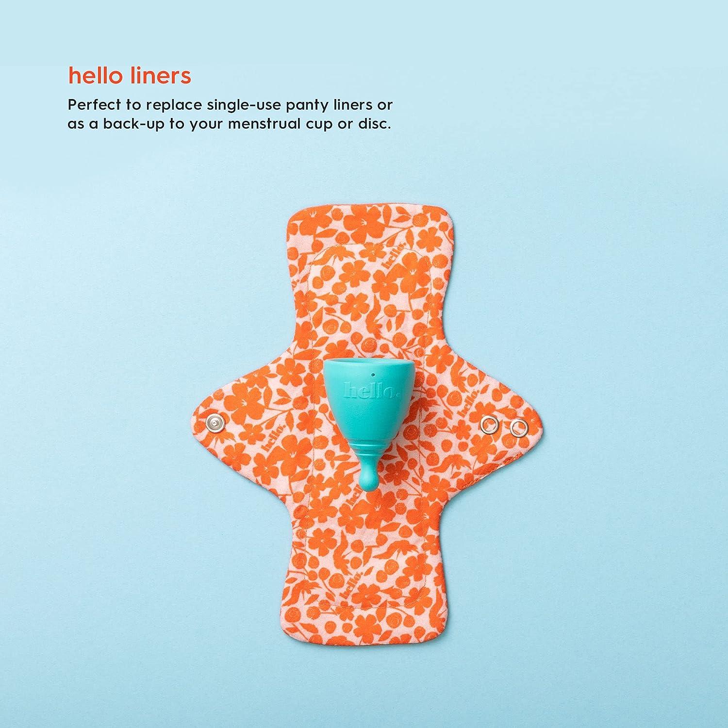 Hello Cup Reusable Menstrual Liners - Organic Eco-Friendly Absorbent ...