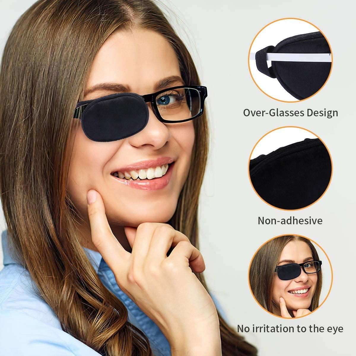 Ezakka Eye Patches For Adults Eye Patch For Glasses Silk Patch For Lazy Eye Amblyopia