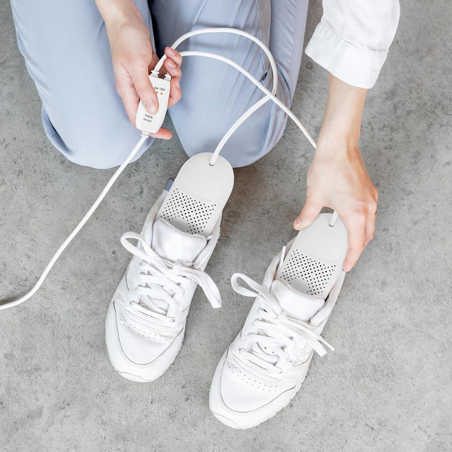 Portable Electric Shoe Dryer & Warmer with Timer | Safe & Fire ...