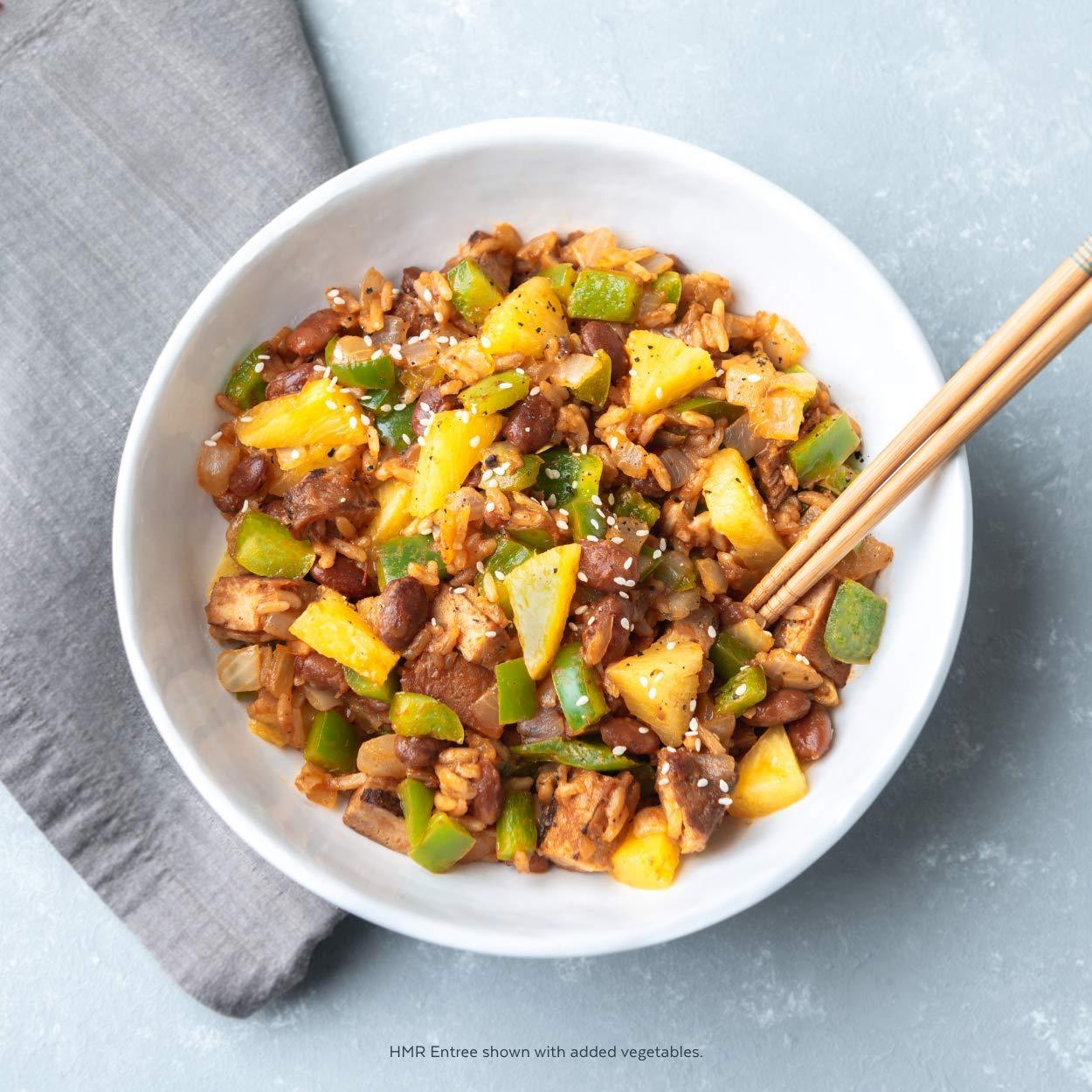 HMR Chicken with Barbecue Sauce, Rice, and Beans Entree - 6 Servings, 7.2 oz. Each - Ready to ...