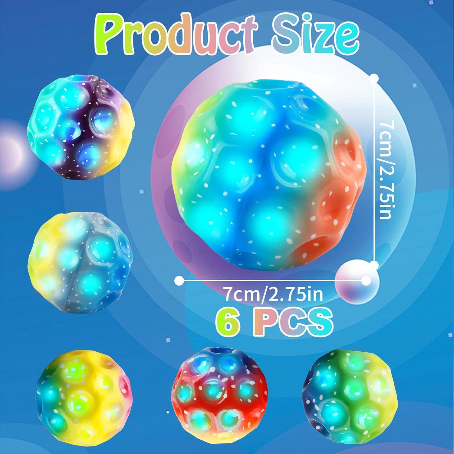 Buy Wdjlnzb 6-Piece Astro Jump Ball Set - High-Bouncing Moon Balls for ...