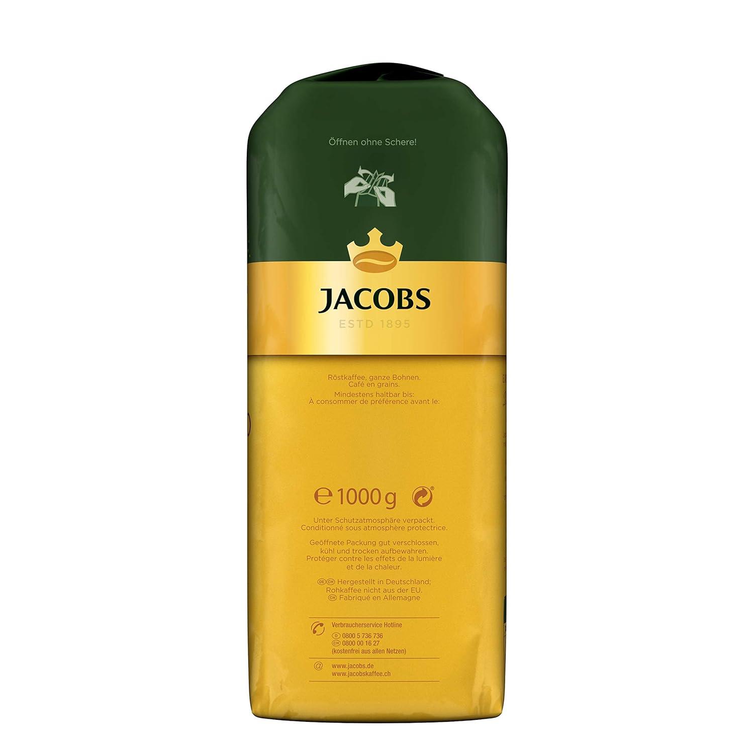 Buy Jacobs Coffee Beans 1000g - Expert Roast Crema Italiano ...