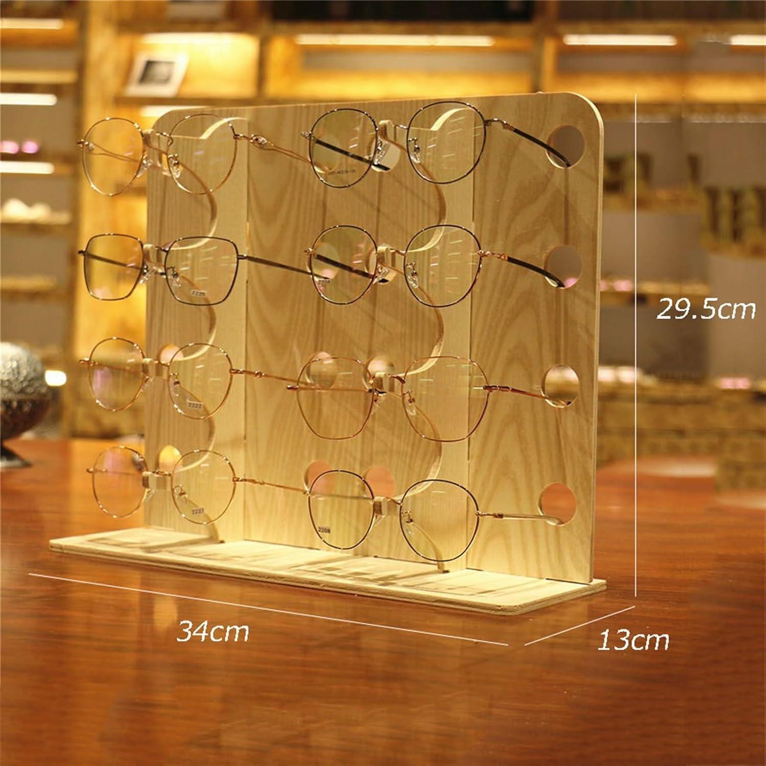Glassen Stand Sunglasses Exhibition Stand - Portable Wood Grain Display ...