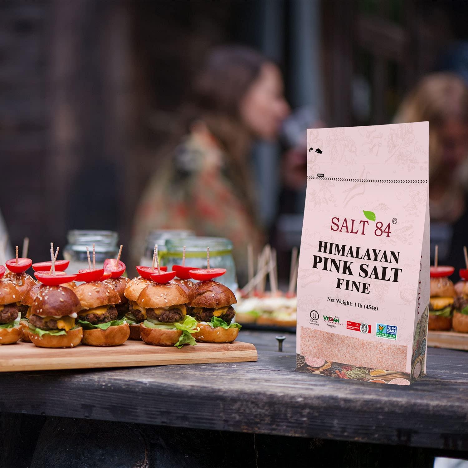 Himalayan Pink Salt 6 lbs - Fine Grain Non-GMO Kosher Rock Salt for ...