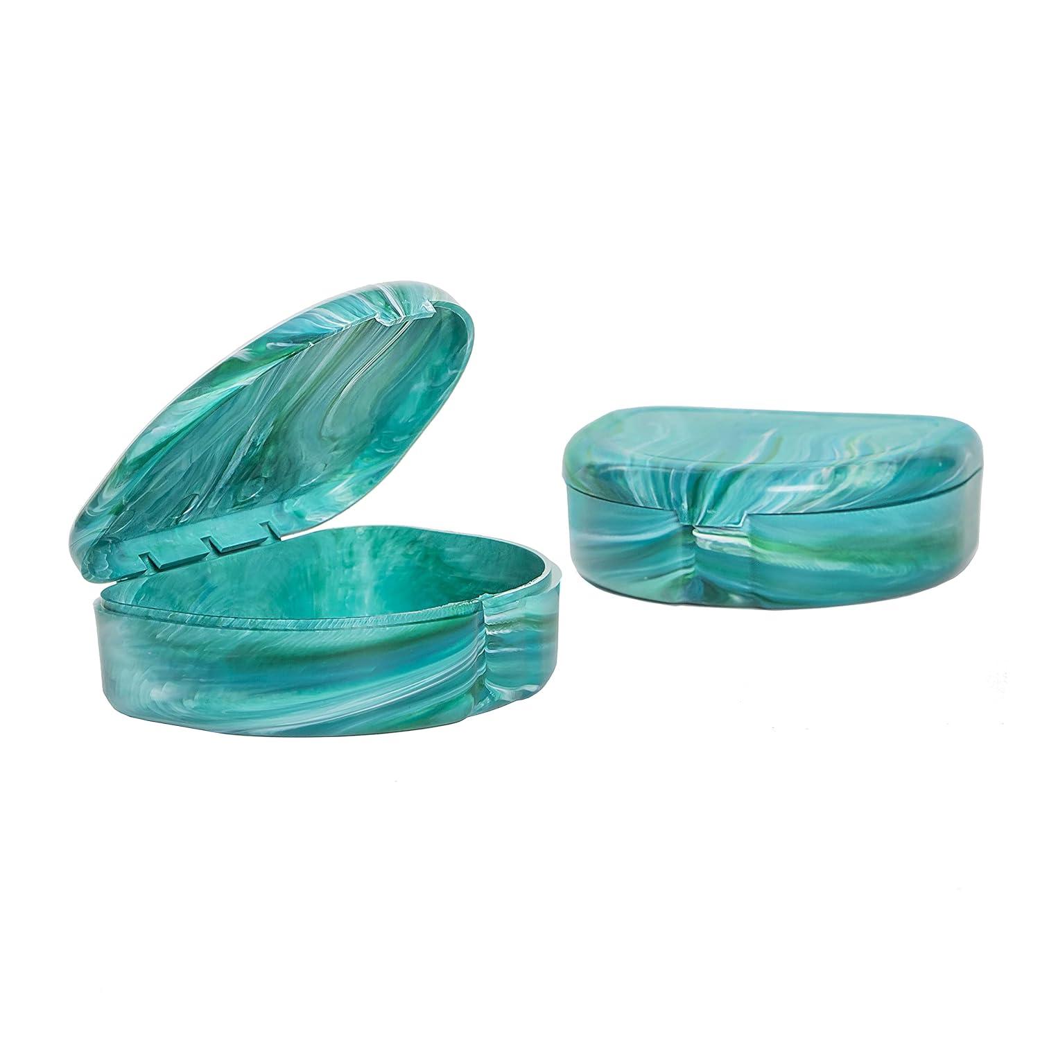 Marble Retainer Cases with Labels - Pack of 6 | Stylish Storage ...