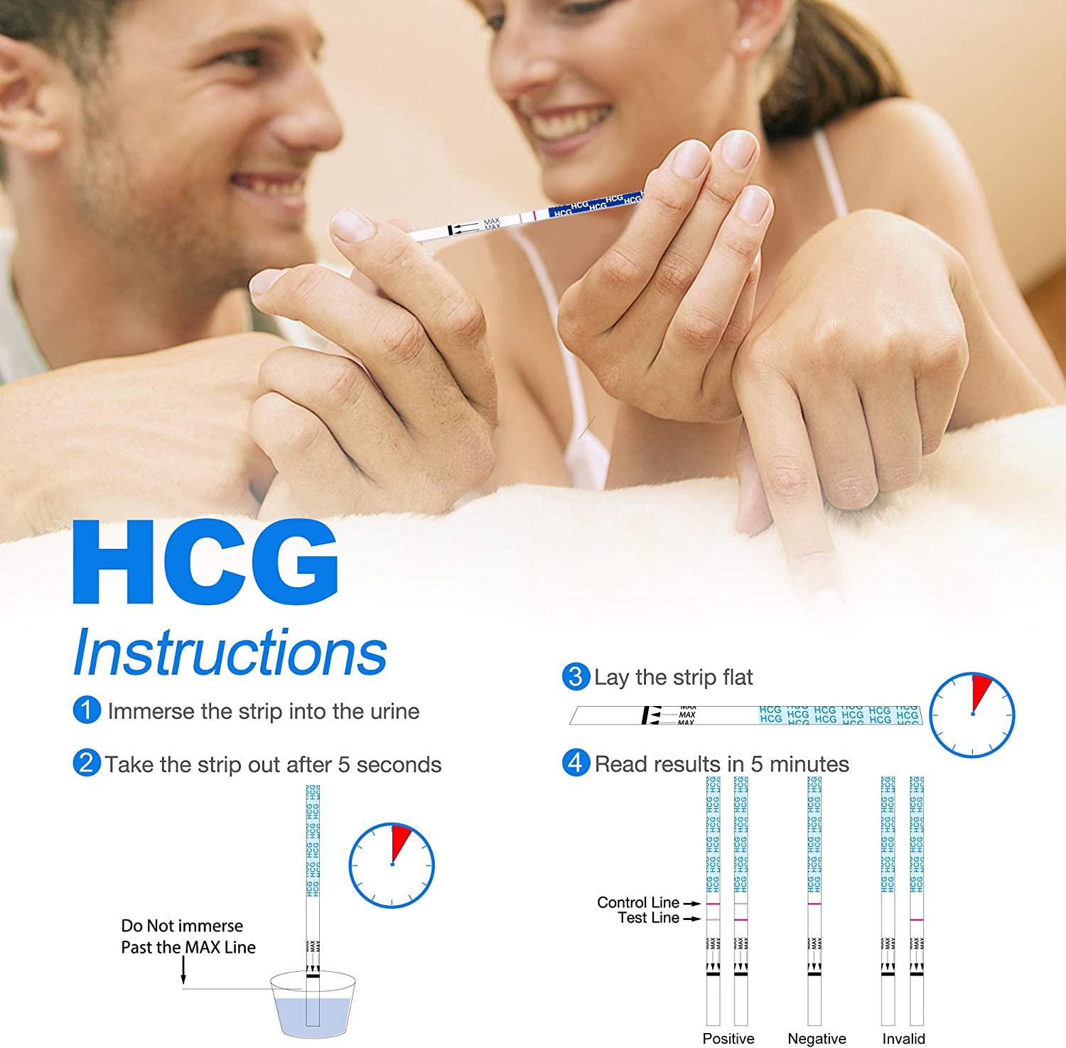 MomMed Pregnancy Test Strips HCG 30 Pregnancy Tests for Early Detection ...