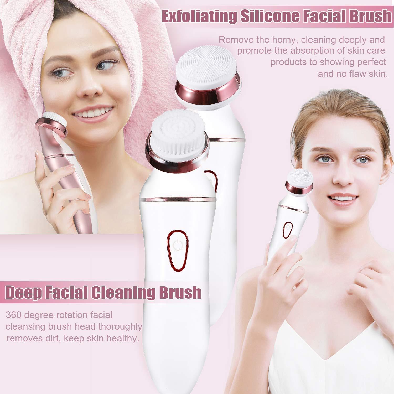 CLEVER BRIGHT Women's Electric Razor - 6 in 1 Waterproof Shaver for ...